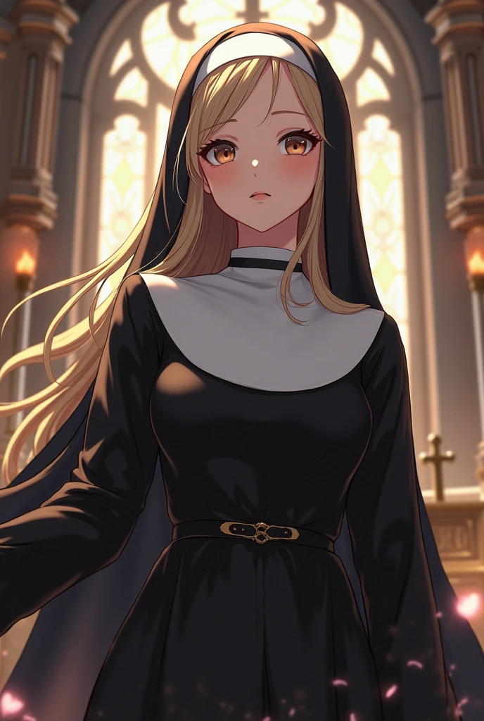 Yap anime pretty and nun - SeaArt AI