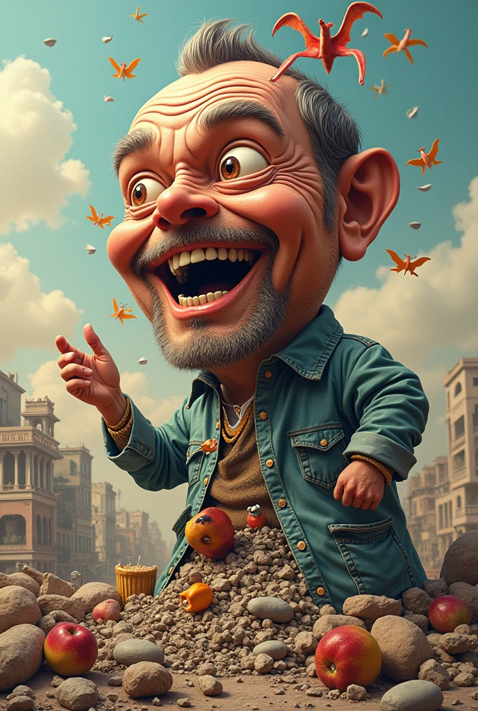 The work combines opposing elements such as figuration and abstraction ...