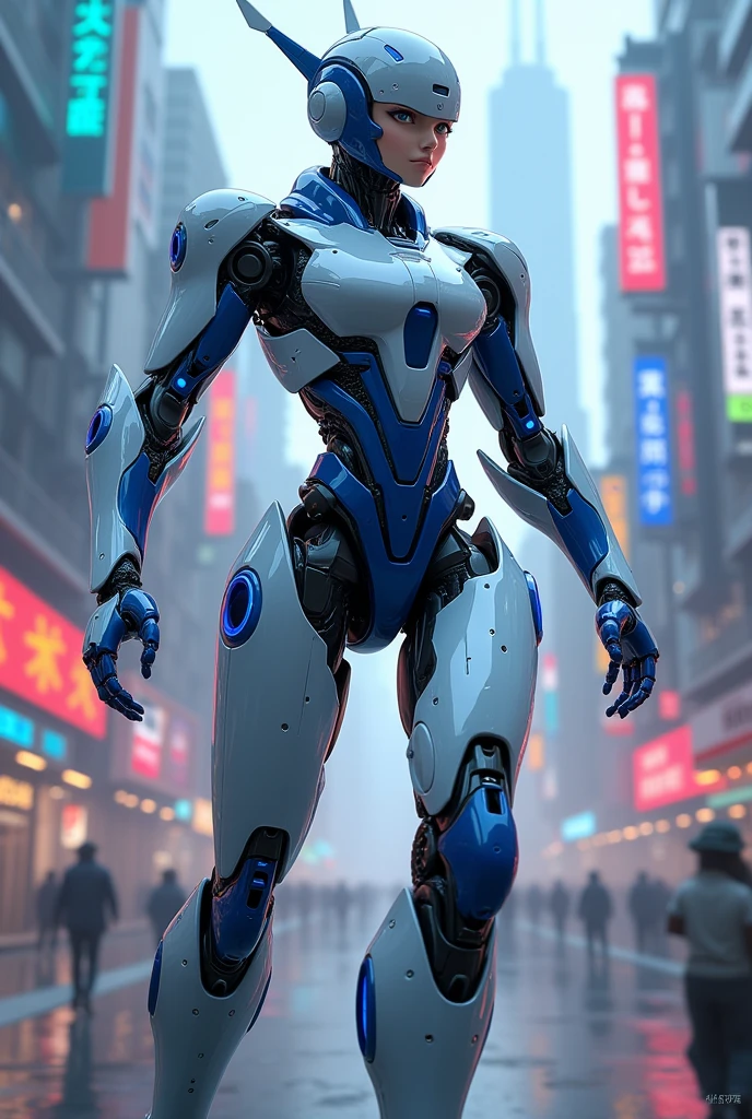 Anime robot - SeaArt AI