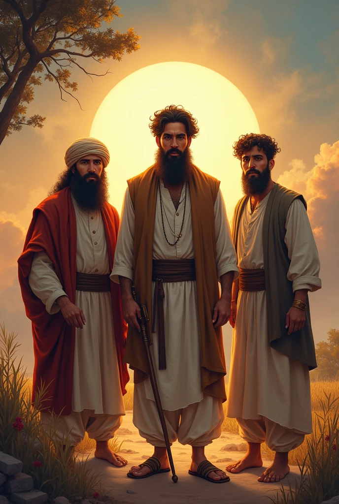 At one time three brothers of the Mughal family, Umar Mughal - SeaArt AI