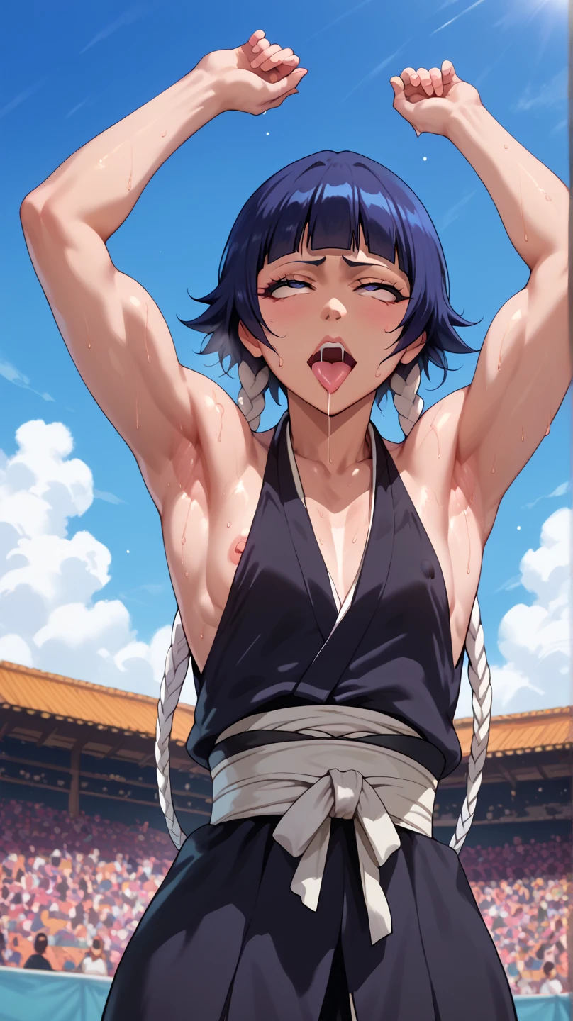 A picture, inspired by Kentaro Miura, trending on pixiv, soifon from bleach - SeaArt AI