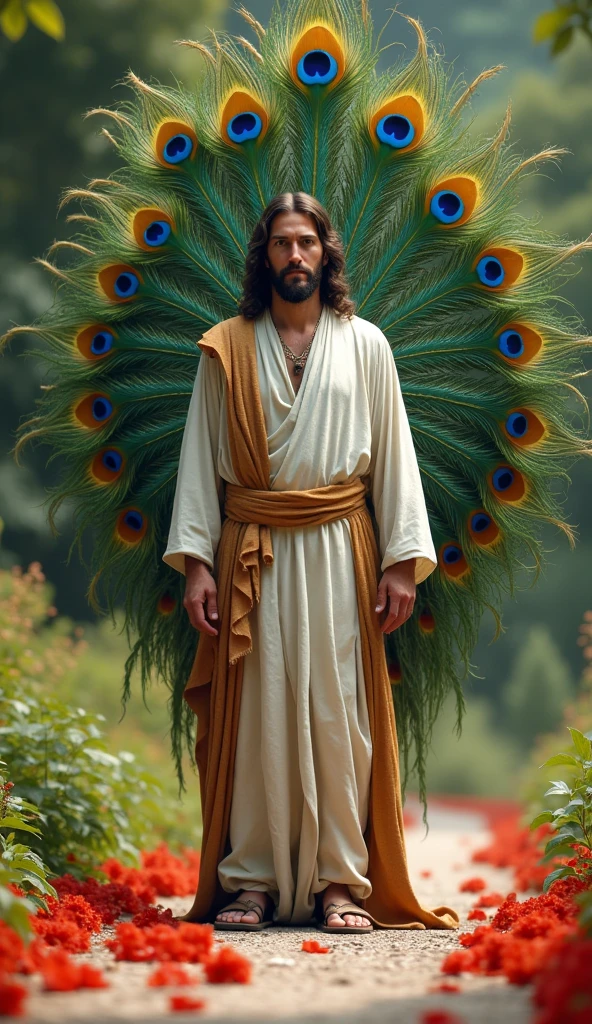 "A highly detailed, ultra-realistic 8K depiction of Jesus Christ and a ...