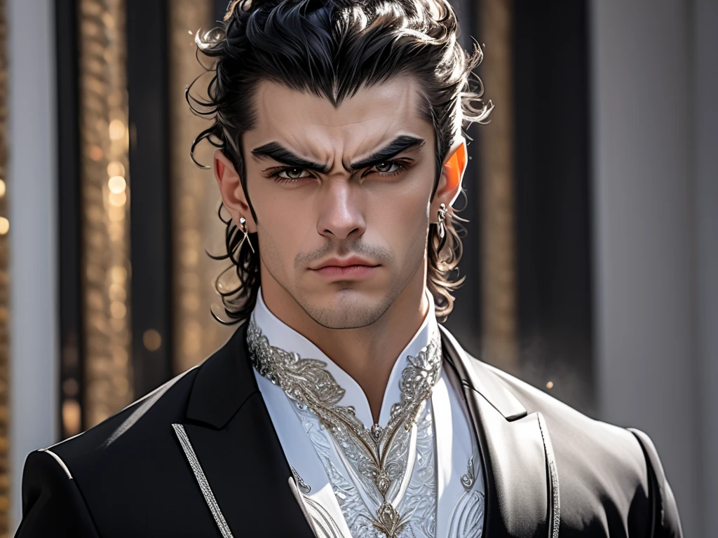 Pose dinamica, male, scowling, Caucasian, intimidating and arrogant ...
