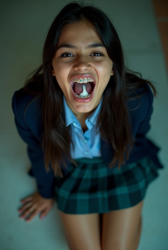 Professional photo from above of the “photographer’s own knees - SeaArt AI