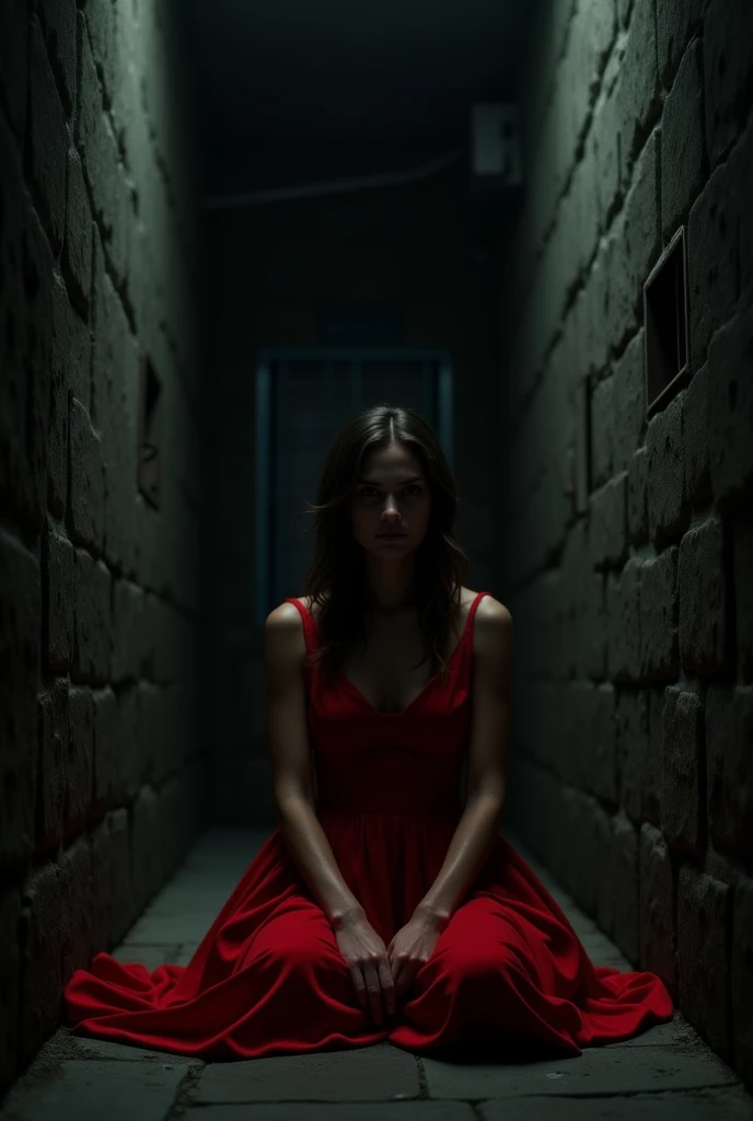 "The interior of a dark and cold cell , with stone walls, where the ...