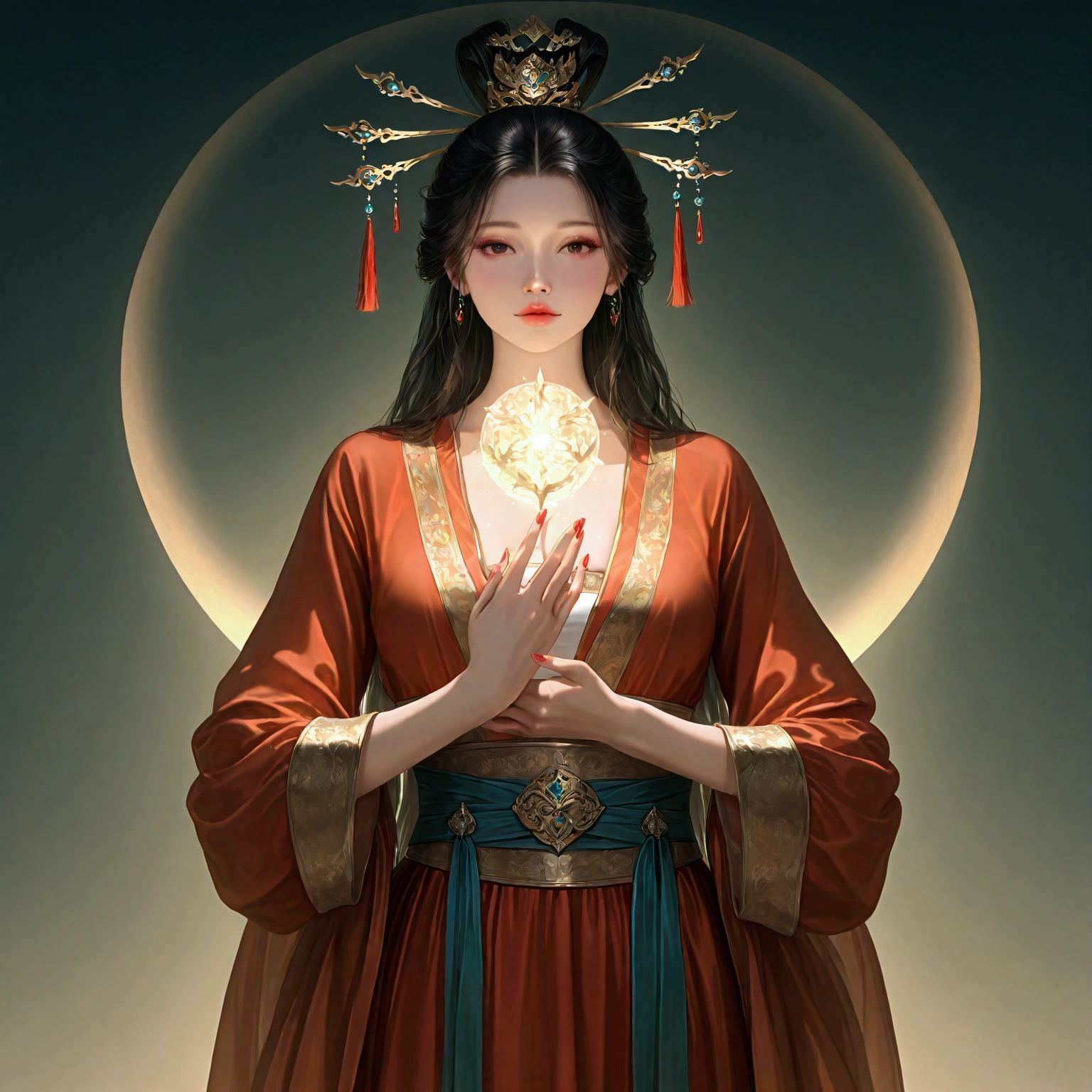 Gufeng, guofeng, chinese clothes, hanfu, 1girl, solo, realistic - SeaArt AI