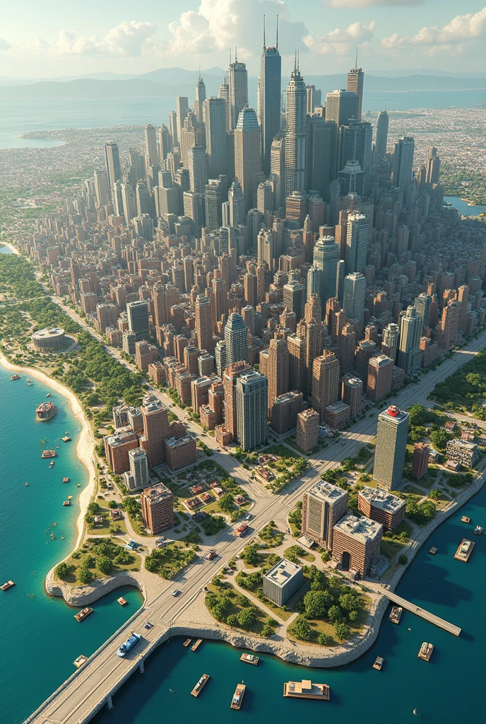 3d city map - SeaArt AI