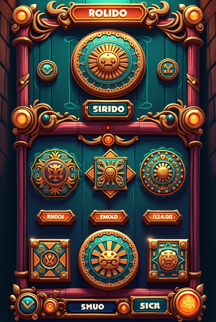 Emphasis on 2D,Hand-painted feel,Bright,METAL EDGE CONCISE AZTEC STYLE ...