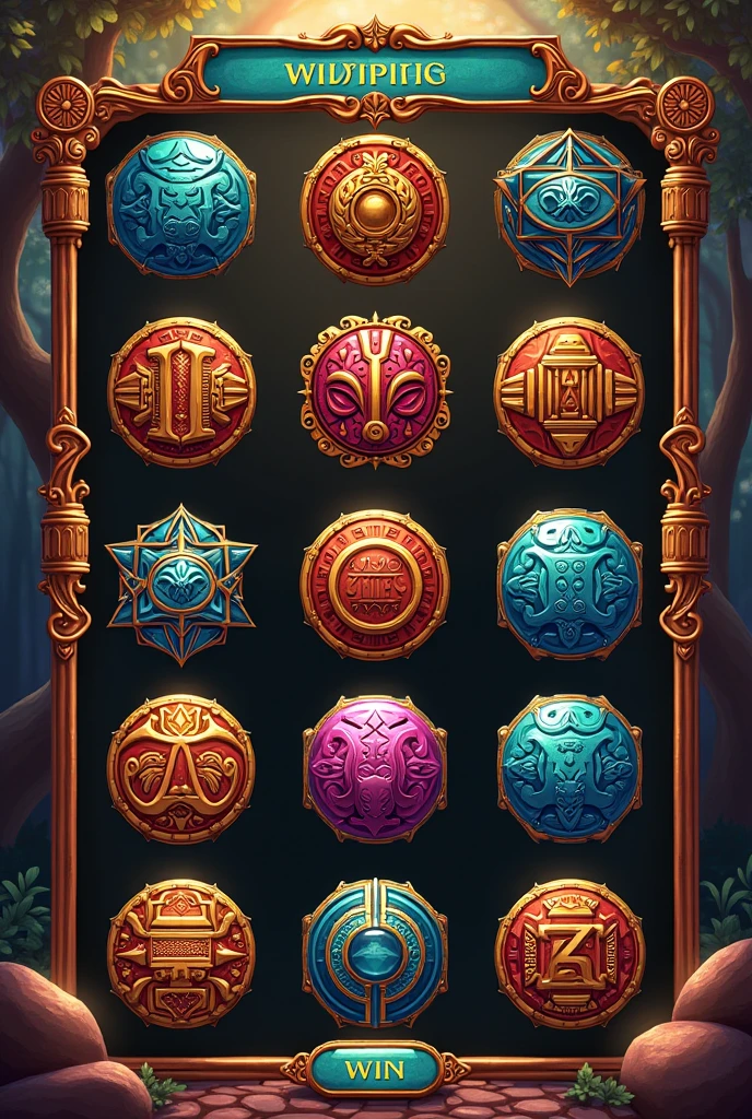 Emphasis on 2D,Hand-painted feel,Bright,METAL EDGE CONCISE AZTEC STYLE ...