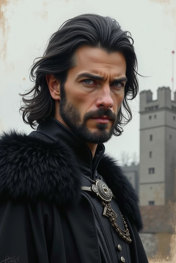 realistic drawing , an extremely handsome man , modern short - SeaArt AI