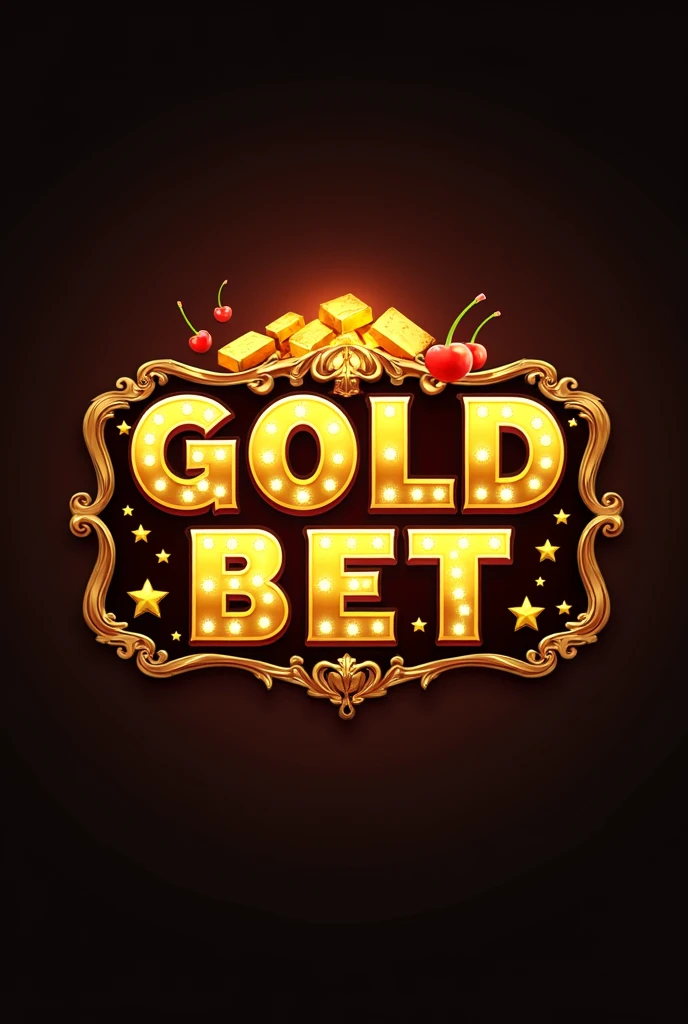 I want a logo with the name gold bet, with Game Slots - SeaArt AI