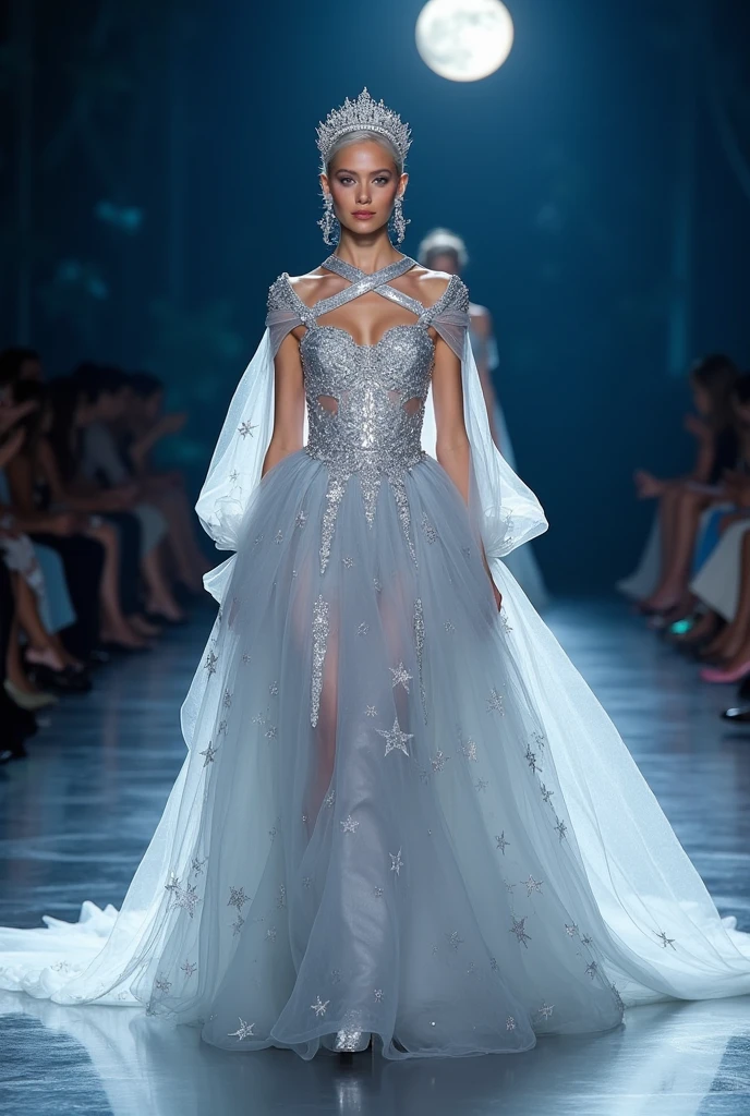 The Moon-inspired haute couture gown is an exquisite blend of celestial ...