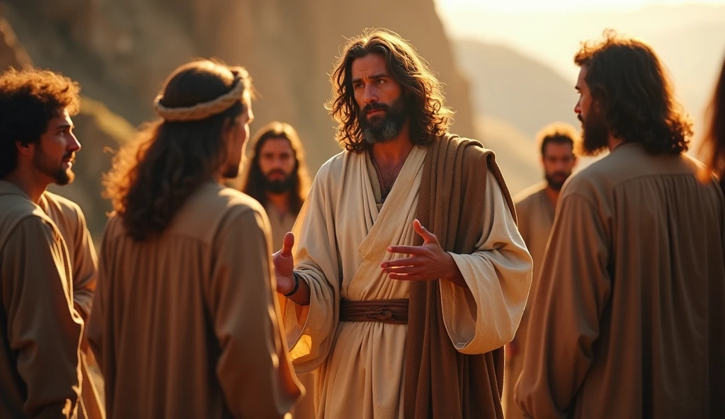 Jesus speaks with a stern expression, addressing the inevitable ...