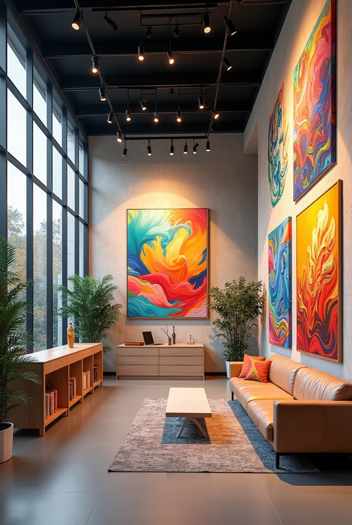 Make me a layout picture that revolves around creative wall art - SeaArt AI