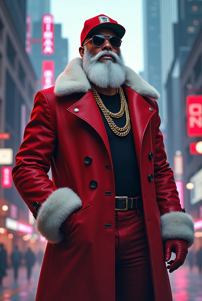 Santa wearing modern street style - SeaArt AI