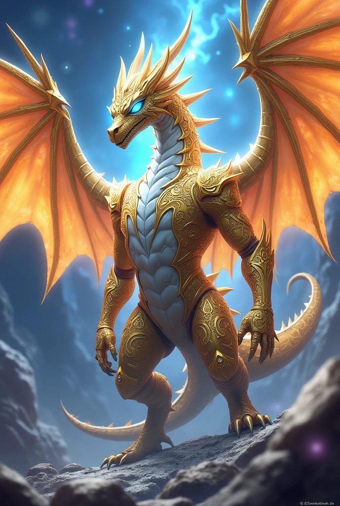 A powerful dragon-type monster with a majestic and imposing appearance ...