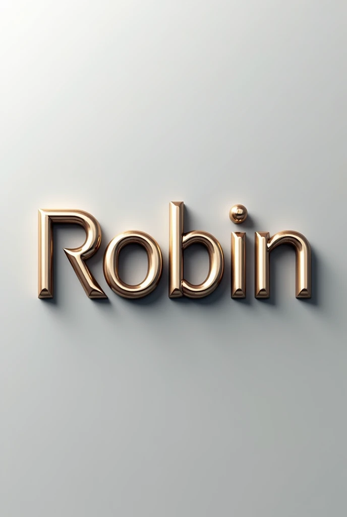 Design a 3D minimalist and futuristic logo for the word 'Robin - SeaArt AI