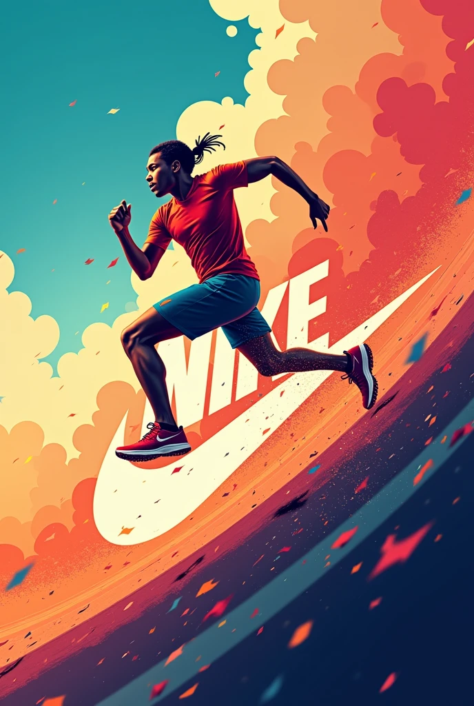 Name Life Nike at the bottom of the image - SeaArt AI