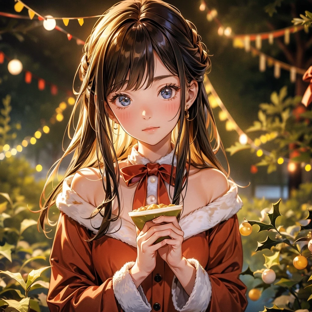 Girl looking forward to christmas、 - SeaArt AI