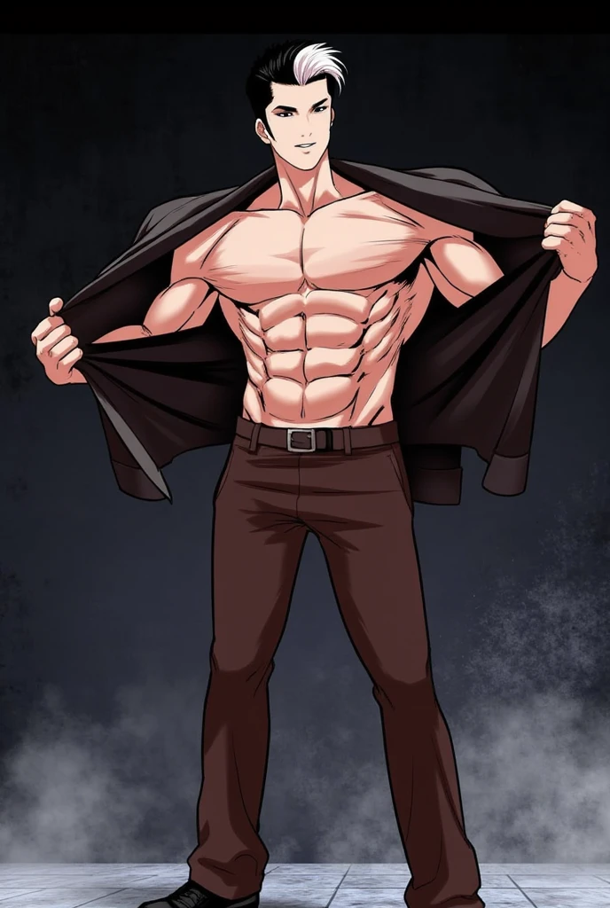 A panel from Lookism Manhwa: man with an agile, fighter physique ...