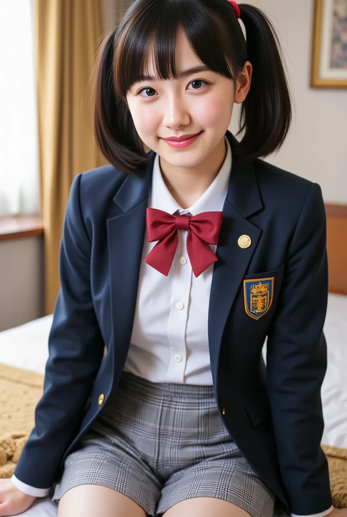 One girl , masterpiece, College Student , twin tails, very big breasts ...