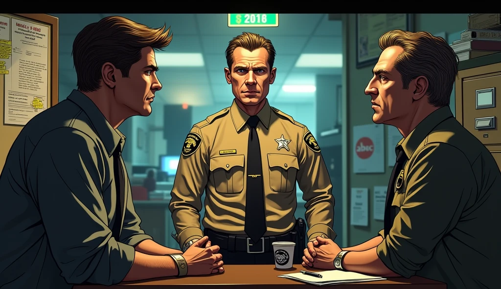 A gripping scene from Cop Land featuring Freddy Heflin (Sylvester ...