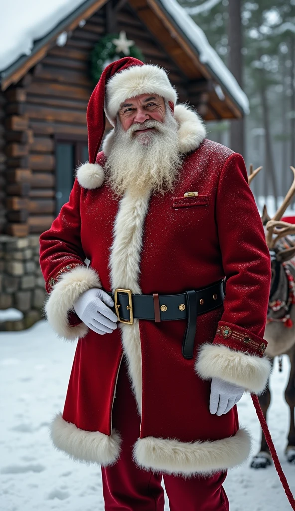 High Definition , Young Santa Claus , Red Setup Suit, Dandy - SeaArt AI