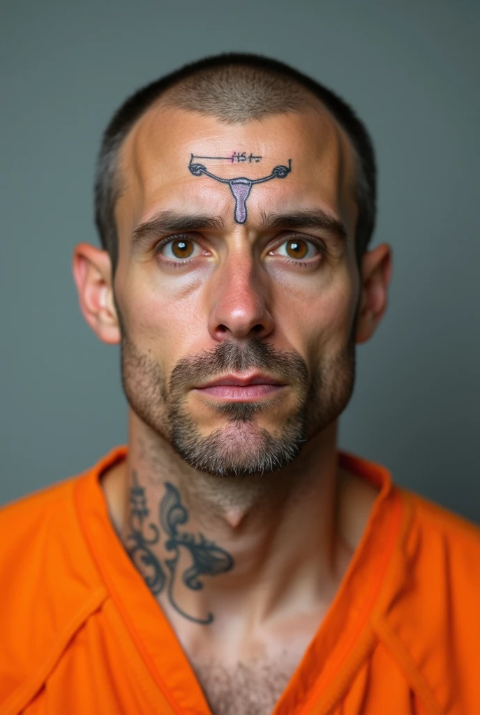 High quality, 8K Ultra HD, A prison mugshot of a WHITE MALE who is 32 ...