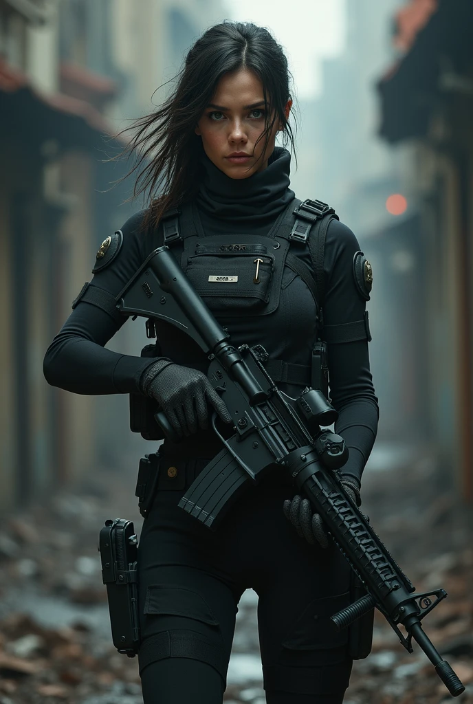 Woman elite military force - SeaArt AI