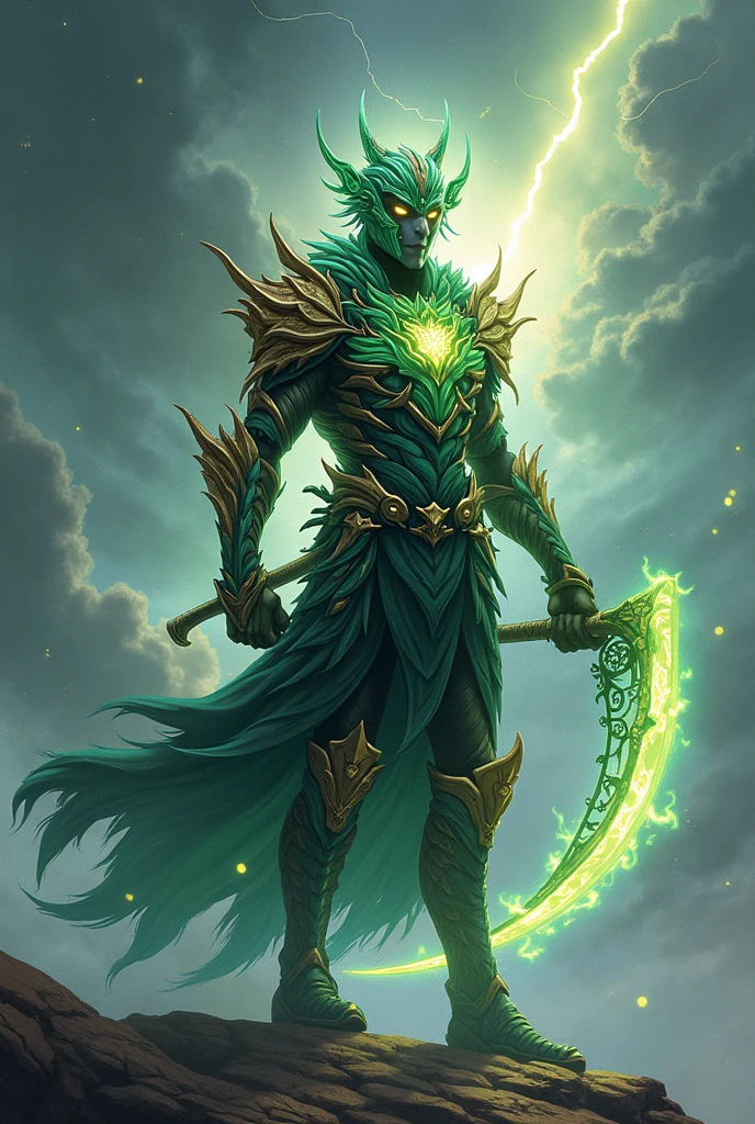 "Create a cosmic super-ninja named Kael, the Blossom Storm, born on a ...