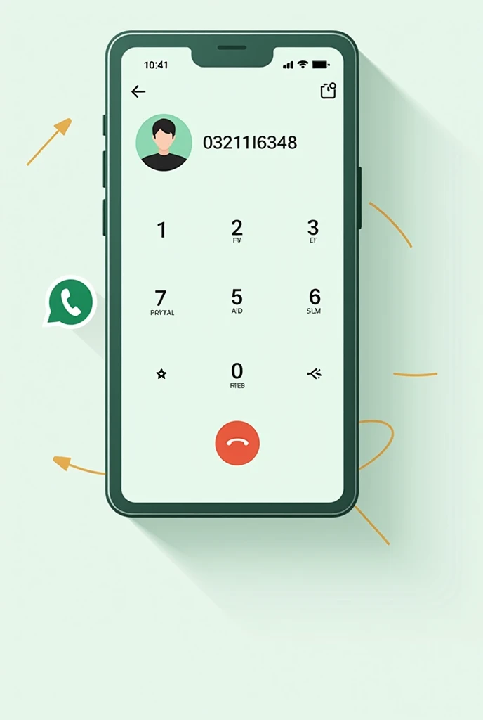 Generated whatapp page left side a person how can dile phone number and ...