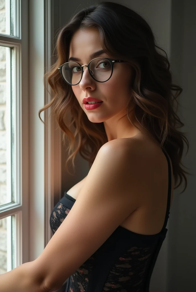 A woman with a round face usually has similar proportions in width and ...