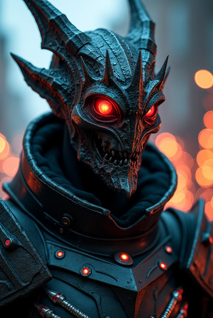 Breathtaking cinematic science fiction photo of a portrait of a non ...