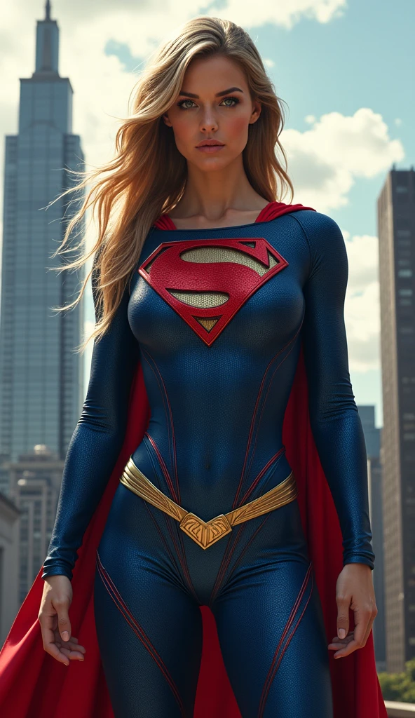 Create a female version of Superman - SeaArt AI