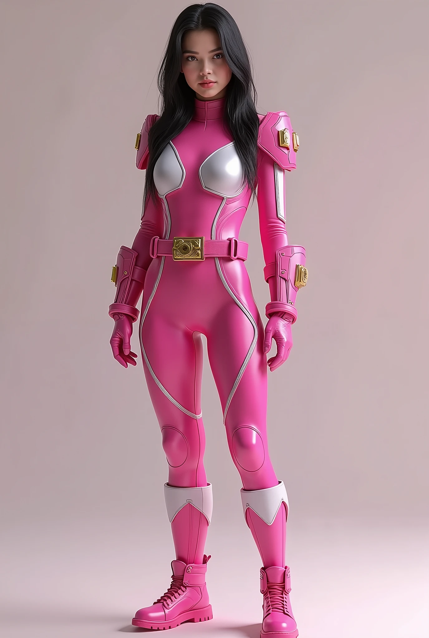 Arafed woman in pink costume posing for a picture - SeaArt AI