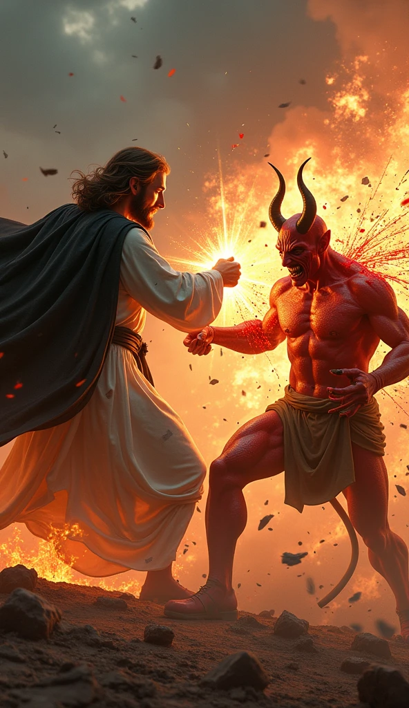 Le Début du Combat (corrigé pour respecter la veste noire) Prompt ...