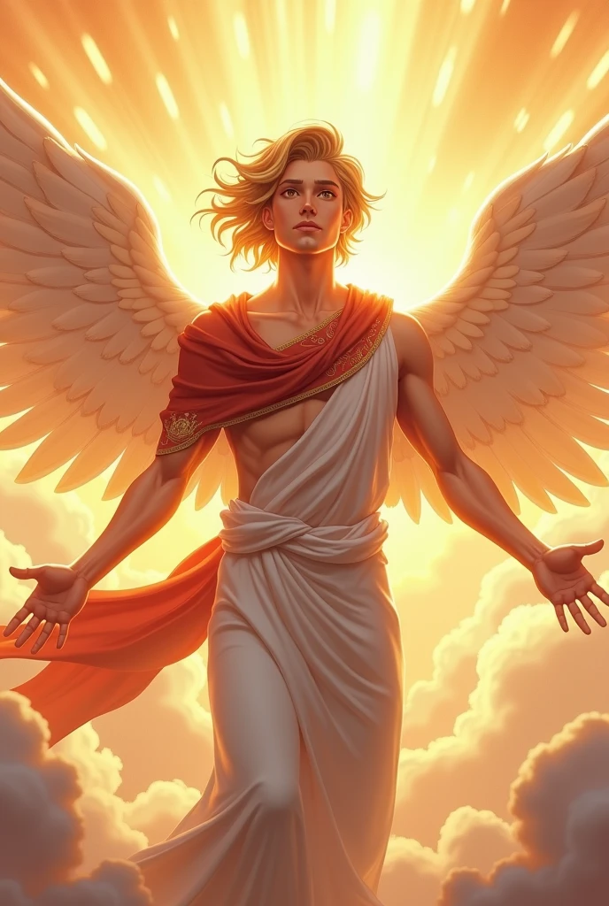 An animated angel wearing the conquerors' handkerchief - SeaArt AI