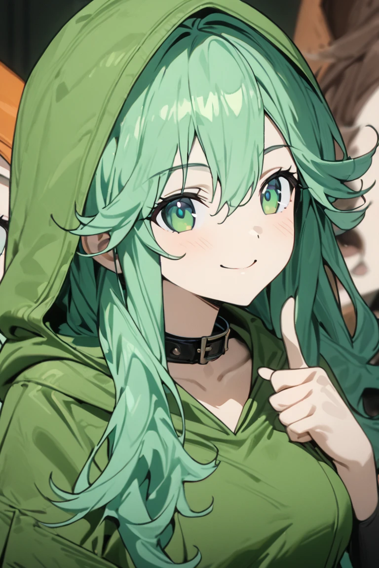 portrait, masterpieces , sharpest image,4K,Solo,1 woman, emerald green ...