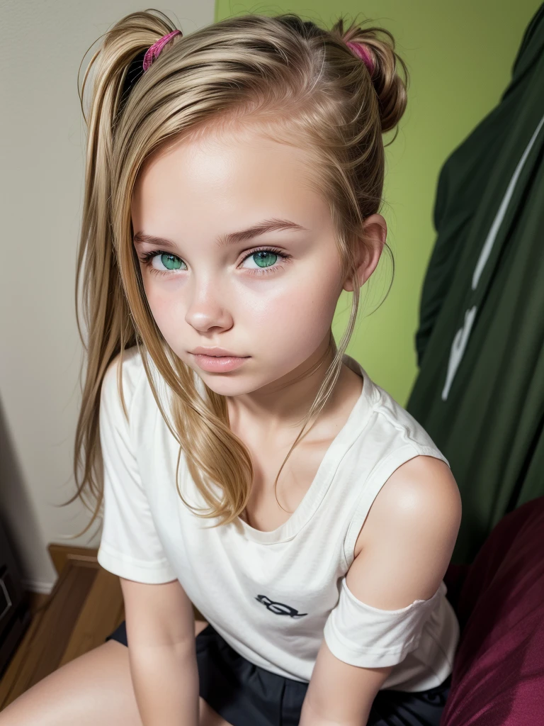 Cute girl ,after school,1 girl, sit on the chiar in the yourself privatly room - SeaArt AI