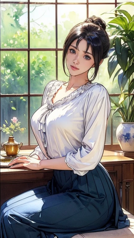 (( singer Sargent watercolor ))、 Impressionist Style Painting - SeaArt AI