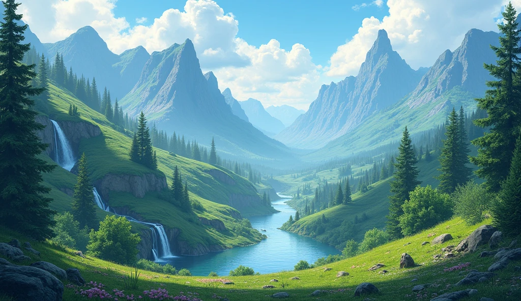 Imagine nature without people and animals - SeaArt AI