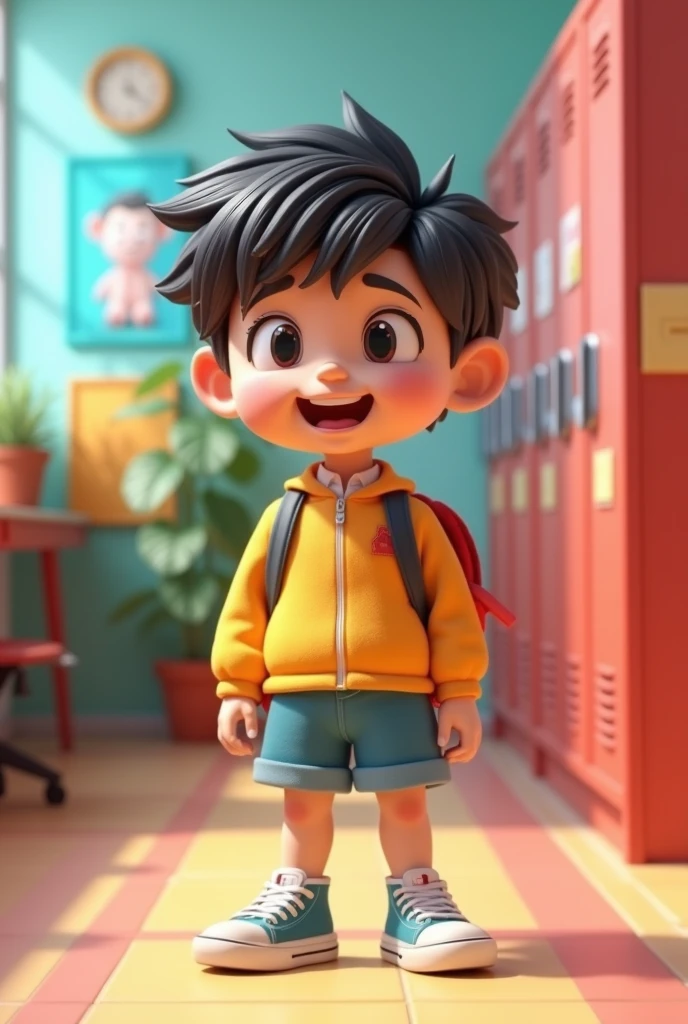 Picther ai 3D cartoon Junior high school student - SeaArt AI