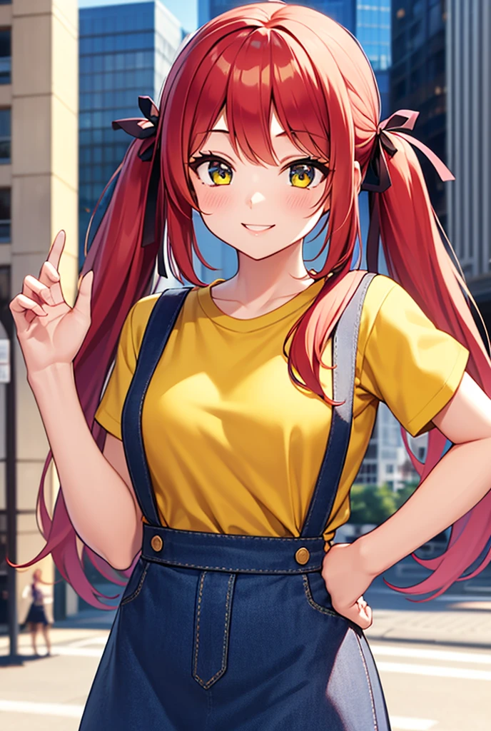 1girl, Solo, HD, Quality, Masterpiece, Long Hair, Twintails, Red Hair ...