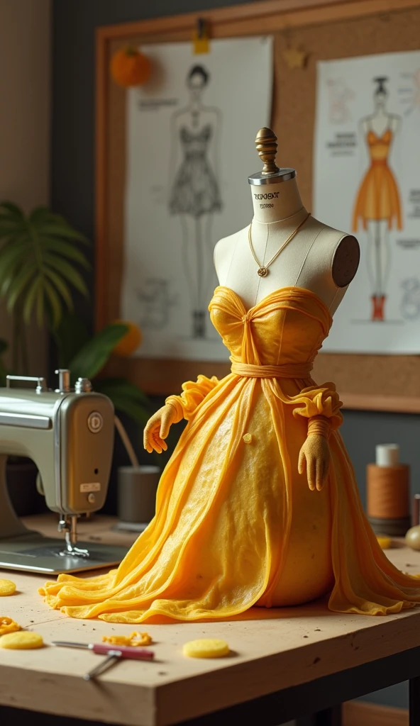 A highly realistic depiction of a potato as a stylist, captured in a ...