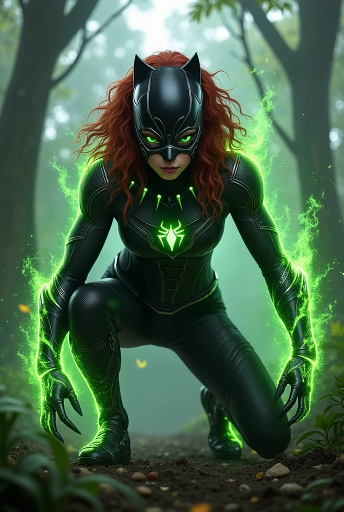 "A hybrid superhero merging Black Widow's stealth and Black Panther ...