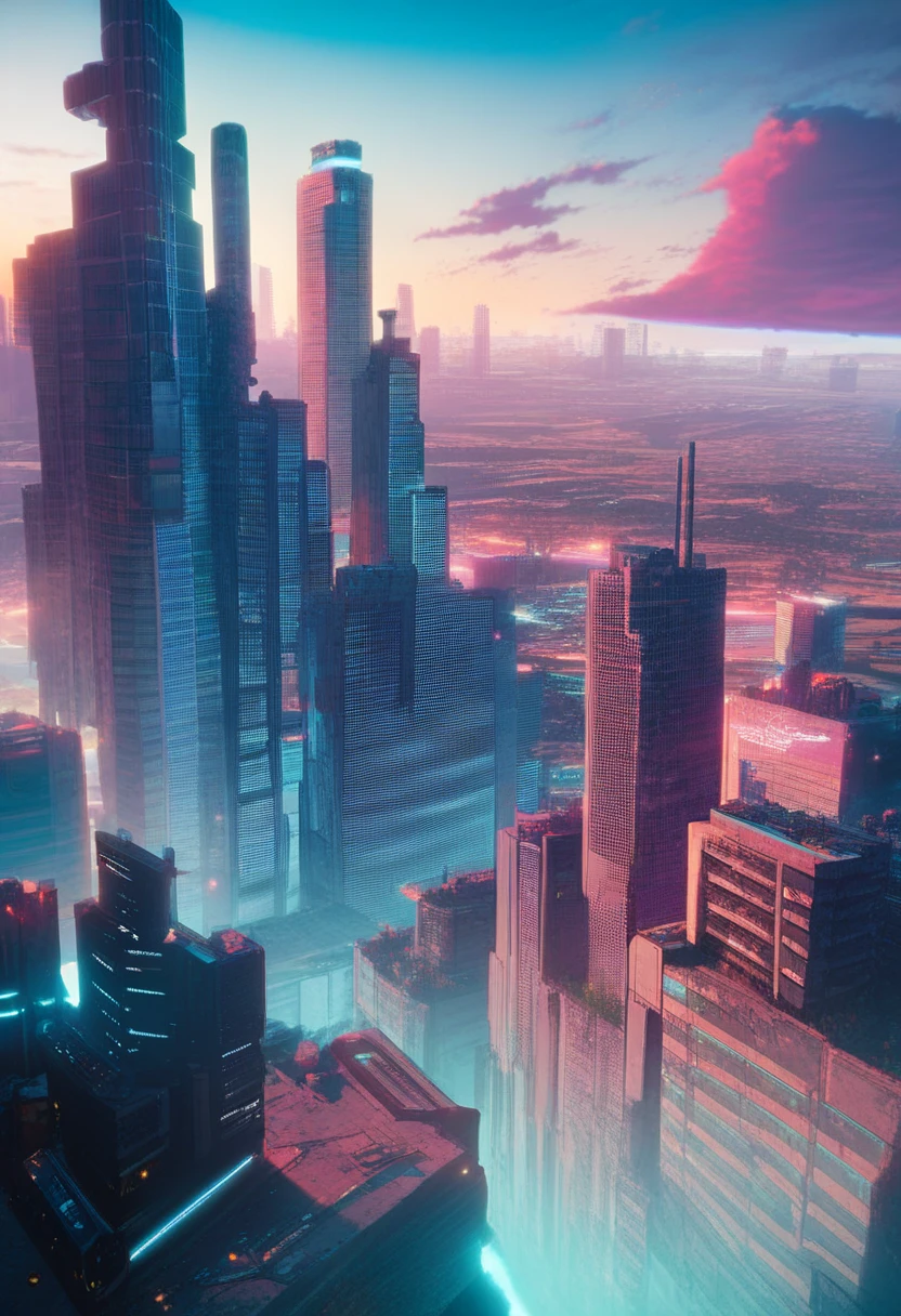 Landscape, gotham city, tall buildings, cyberpunk landscape ...