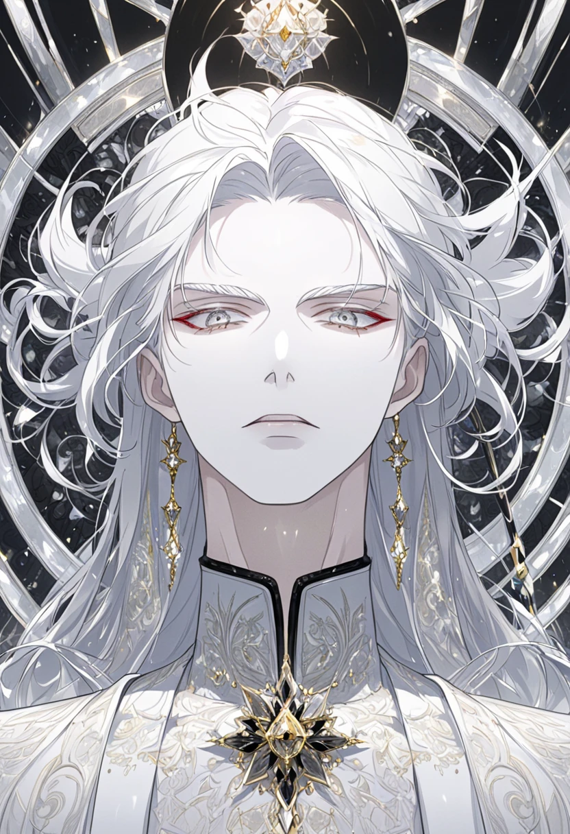 The face is heavenly and perfect , shiny obsidian black eyes - SeaArt AI
