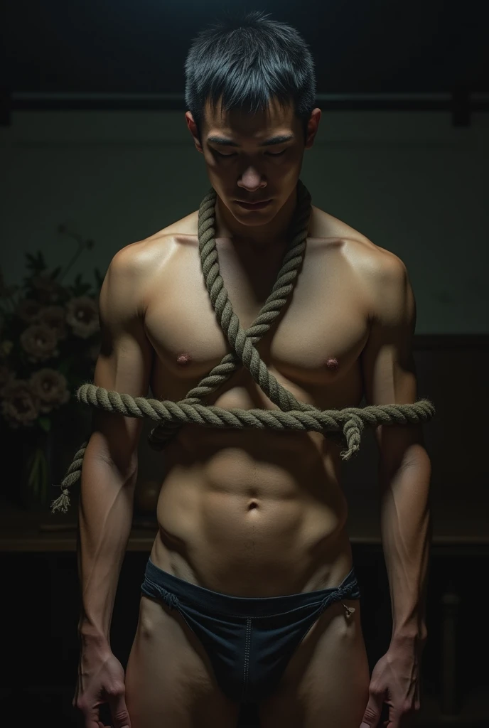 1 man、handsome men、 Japanese Male in his 40s, 、Completely naked - SeaArt AI