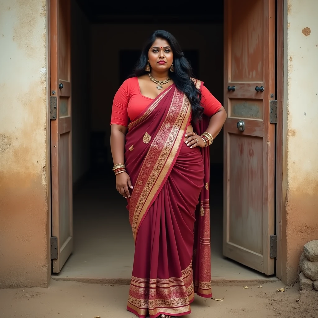 Indian extreme plus size BBW chubby fat busty dark skinned wide woman ...