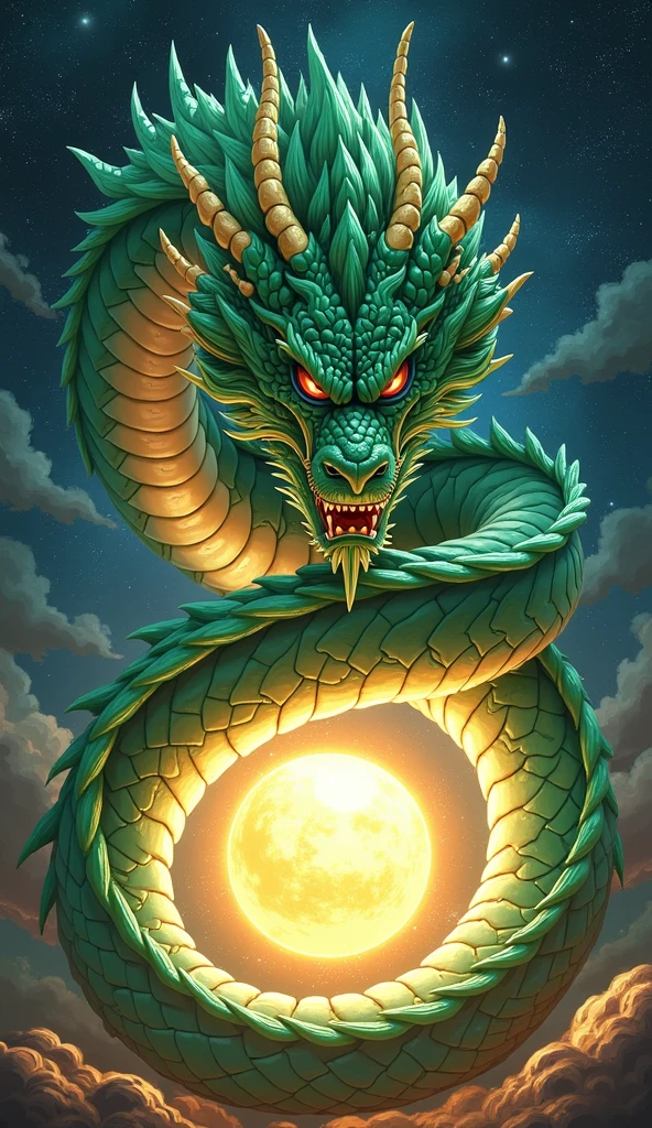 12. December - Shenron A majestic, ultra-realistic rendering of Shenron ...